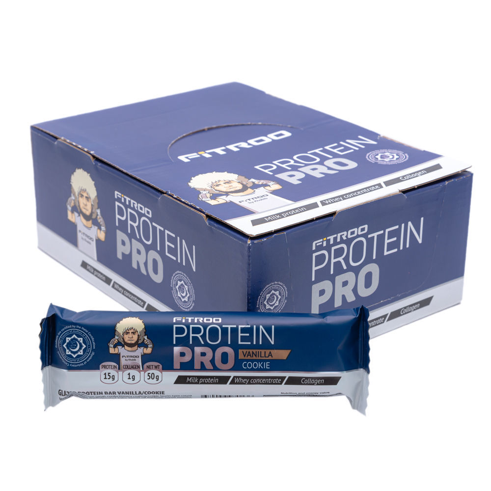 Farzana | FitRoo By Khabib Pro Glazed Protein Bar Vanilla Cookie 50 g
